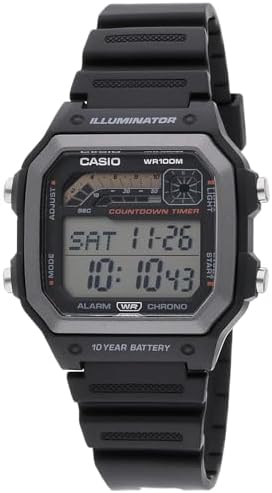 Casio WS1600H Series | Men’s Watch | Sports Design | Stopwatch | Count ...