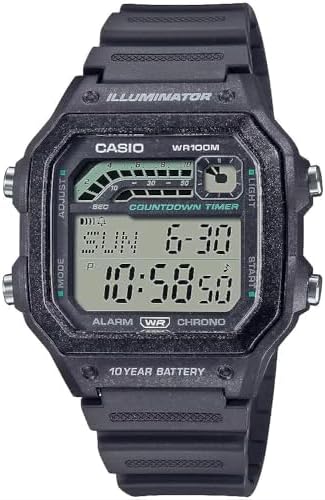Casio WS1600H Series | Men’s Watch | Sports Design | Stopwatch | Count ...