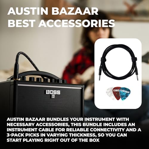 Boss Katana Mini Guitar Combo Amplifier Bundle with Gearlux Instrument ...
