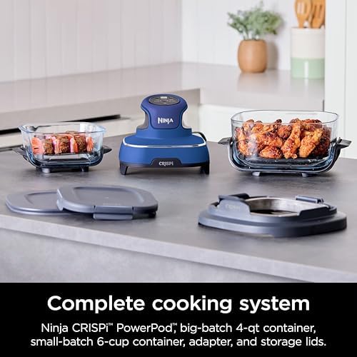 Ninja Crispi Air Fryer, Microwave, Freezer & Dishwasher Safe, Non Toxi ...