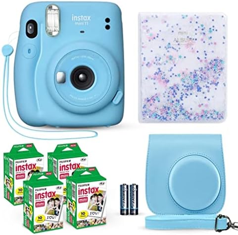 Fujifilm Instax Mini 11 Instant Camera Sky Blue + Fuji Film Value Pack ...