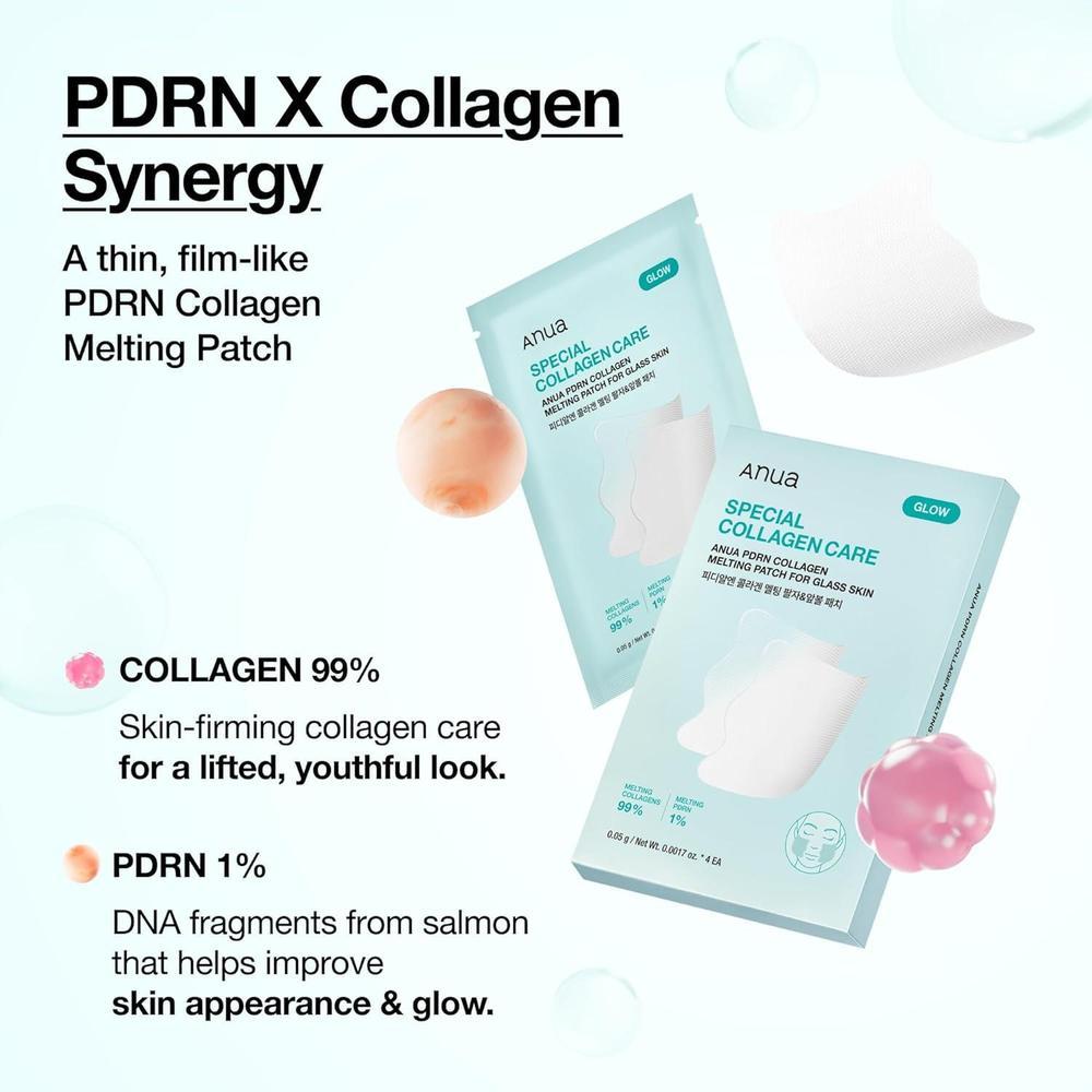ANUA Salmon DNA PDRN parches de colágeno para piel radiante, instantán ...