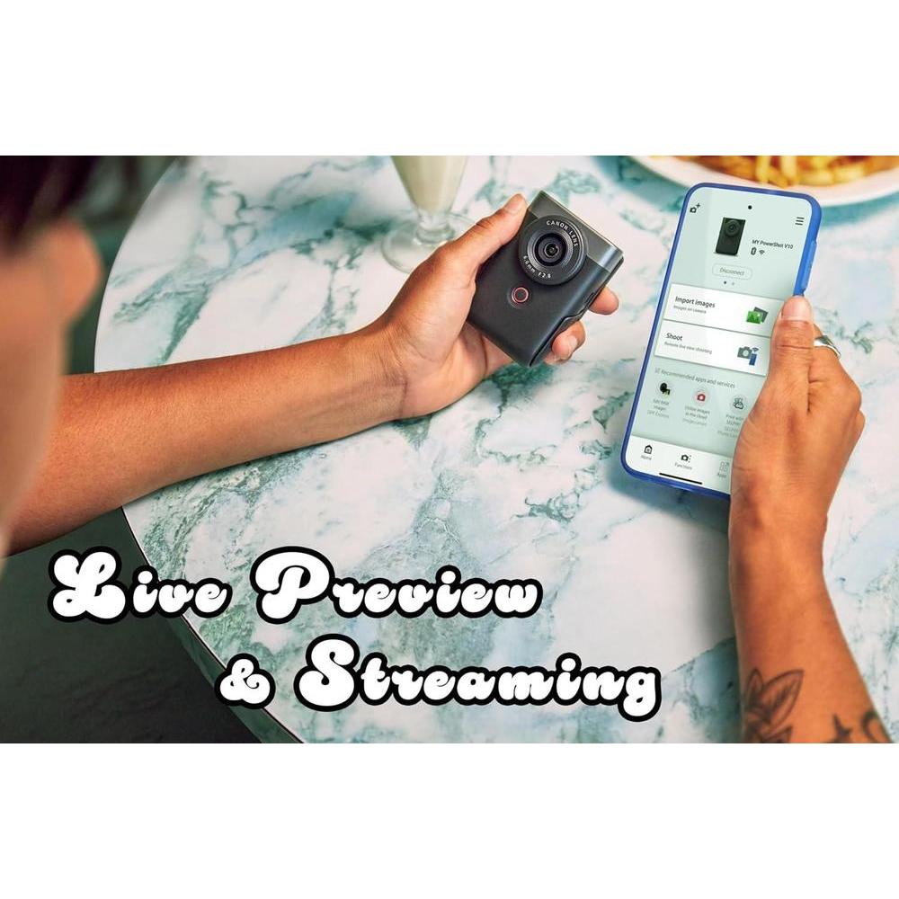 Canon PowerShot V10 Cámara compacta para vlogging, sensor CMOS, video ...